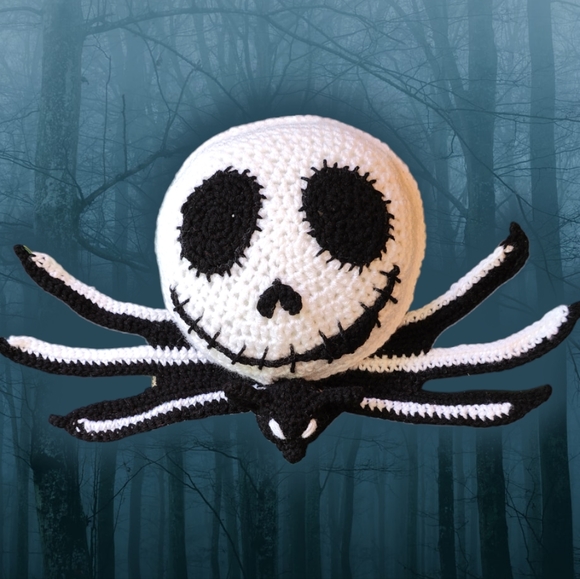 Hand Crafted | Wall Decor | Jack Skellington Hand Crochet Halloween ...